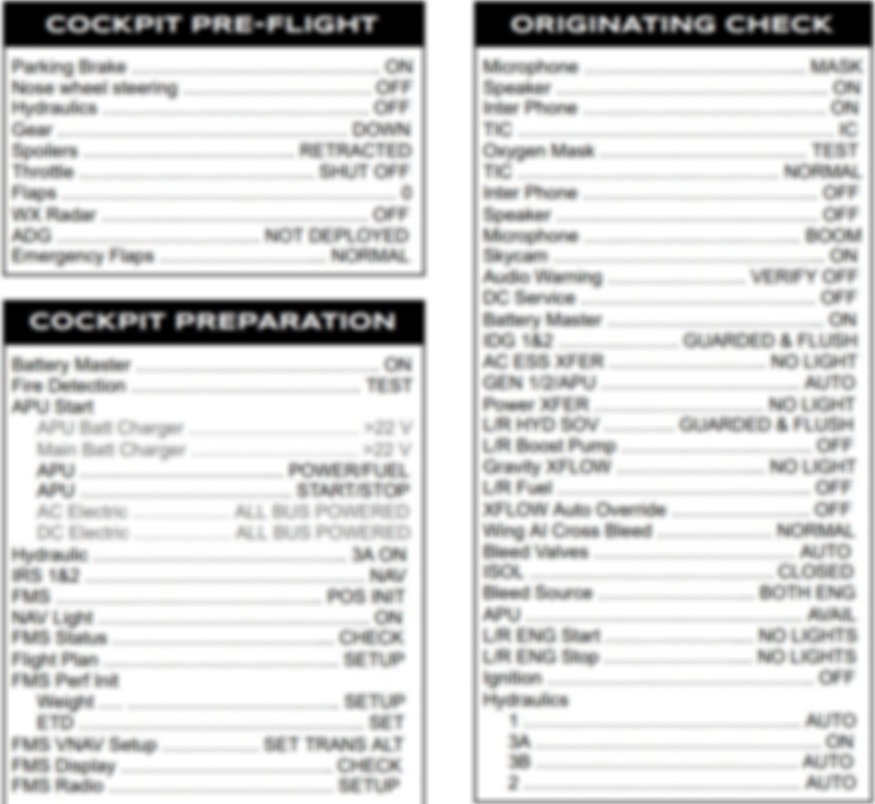 Update! MSFS2020 - Aerosoft CRJ 550-700 Full Checklist - V.1.2 Update! MSFS2020 - Aerosoft CRJ 550-700 Full Checklist - V.1.2
