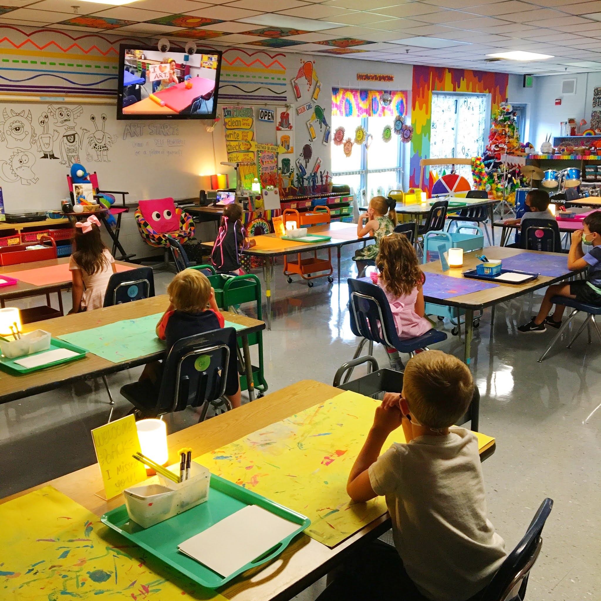 Cassie Stephens: first day of art class