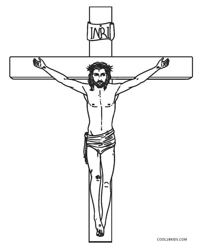 Coloring Pages Of Jesus On The Cross ~ Coloring Pages