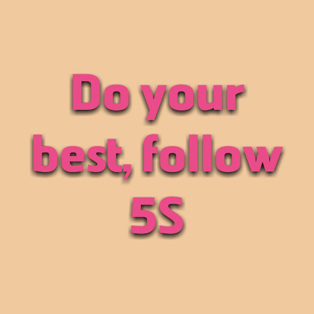 5s posters and slogan with images in english - Quality Management ...