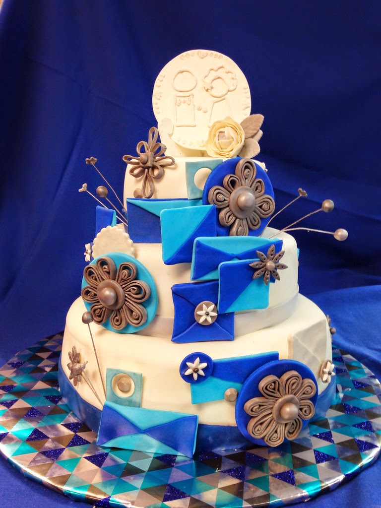 "it's a small world" Inspired Wedding Cake