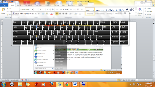 Tips from a Tech Teacher: No PRTSC button on your keyboard?