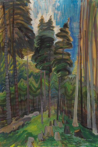 a faithful attempt: Emily Carr Style Forest Painting