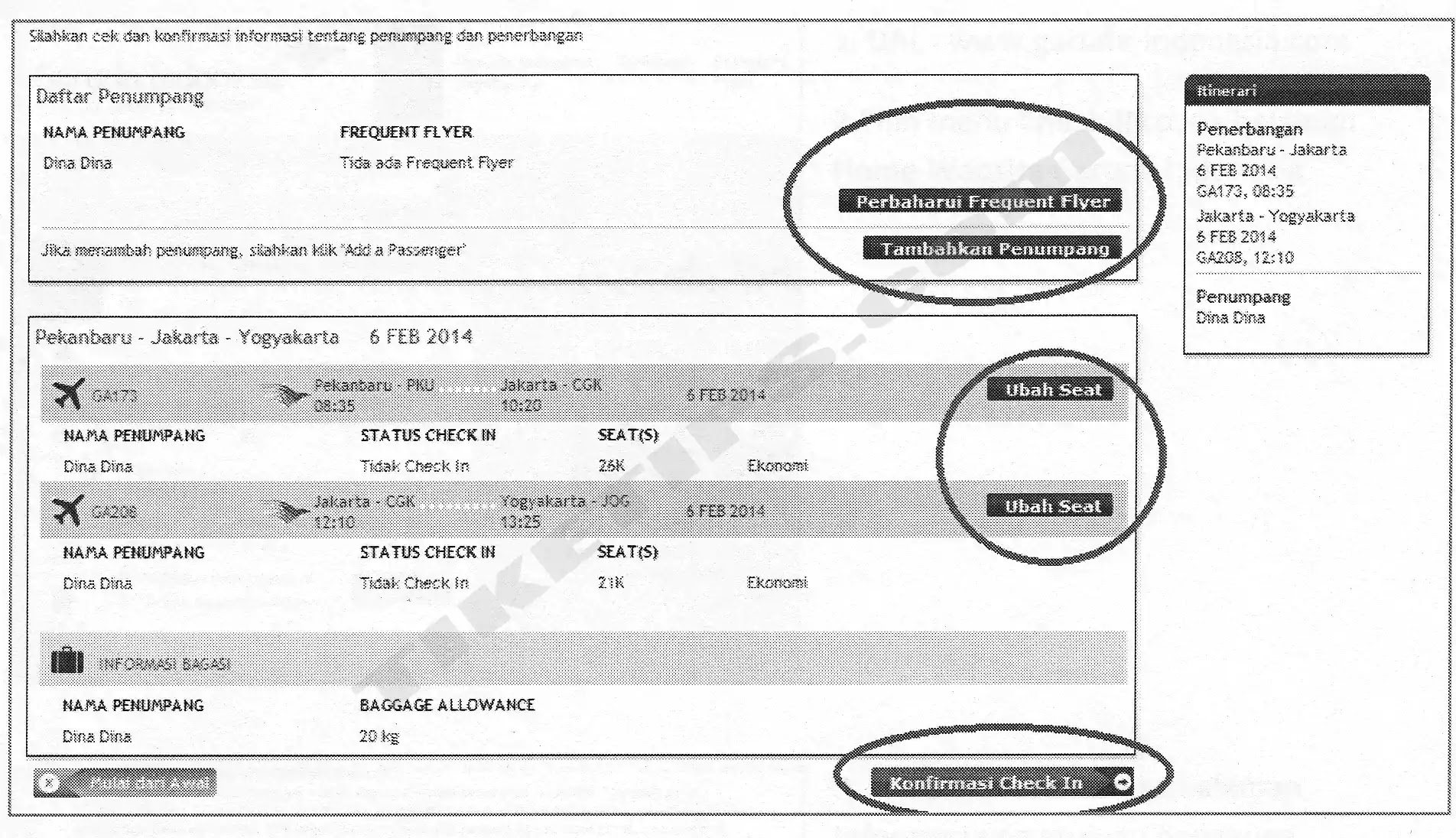 Panduan Lengkap Check In Tiket Garuda Indonesia - TIKETIPS.com