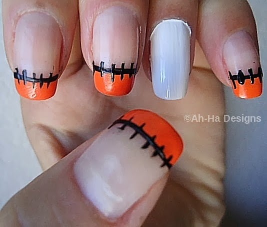 Ah-Ha Designs: Day of the Dead Nails!!