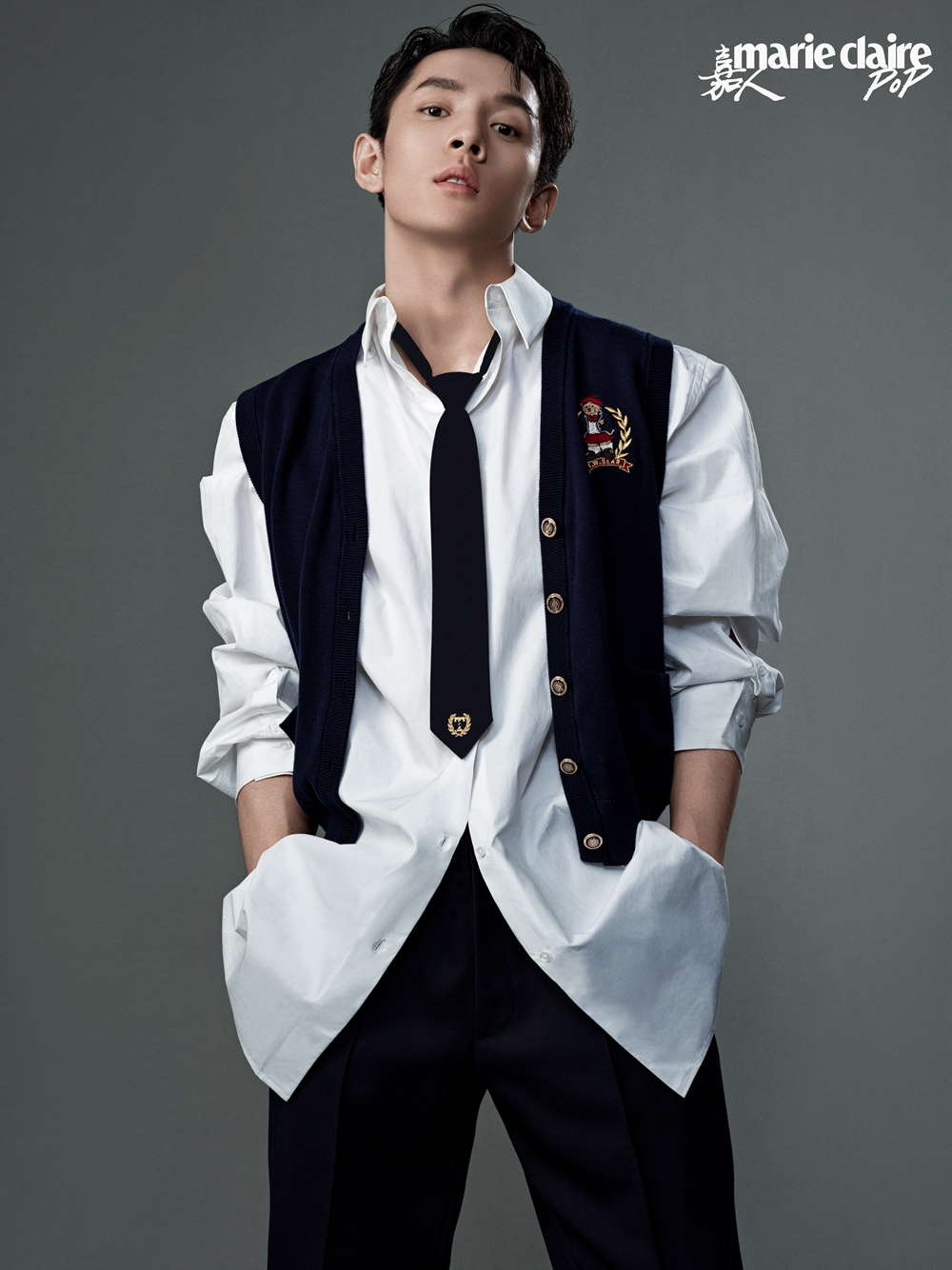 Austin Li para marie claire China en fotos de Liang Hengyi