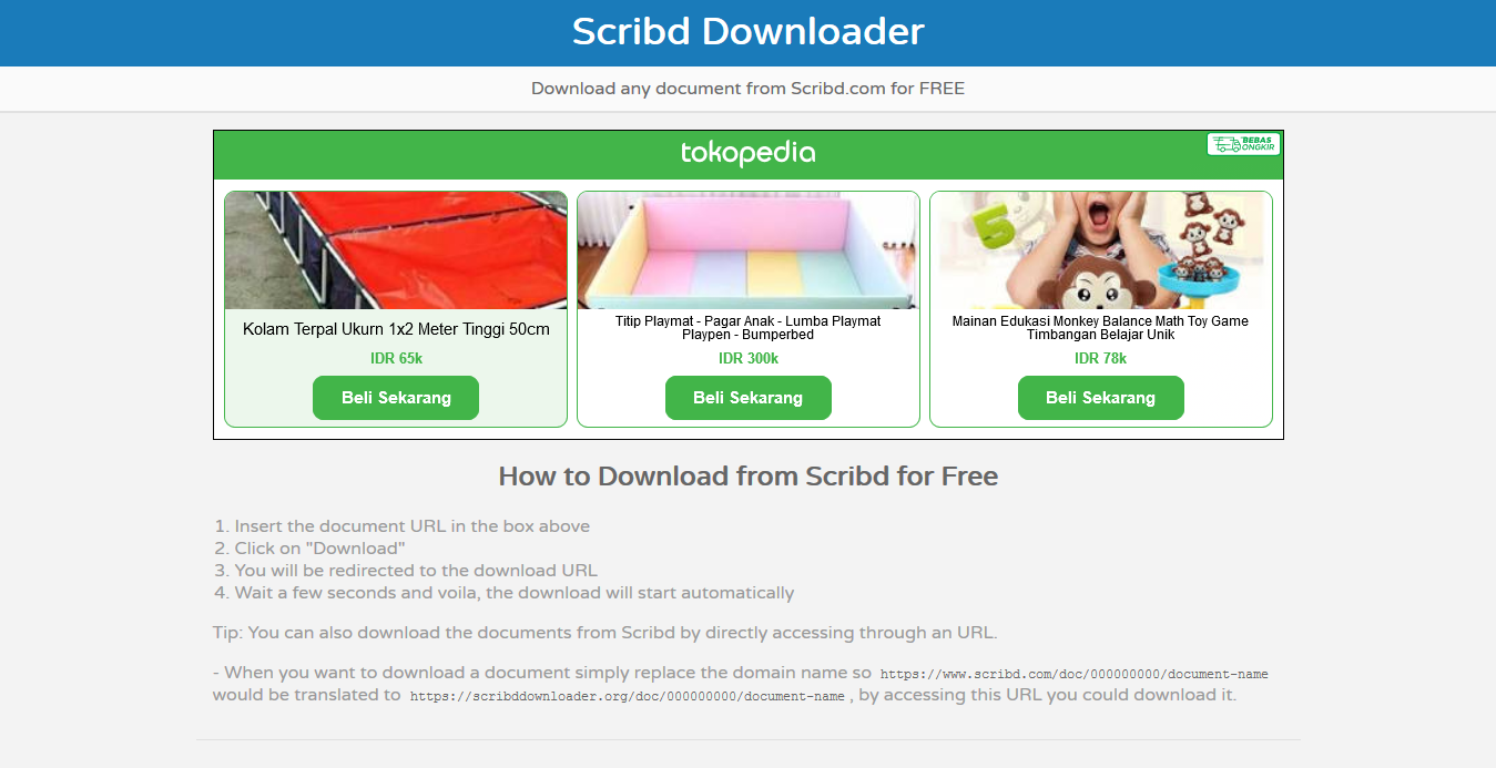 Cara Download Document Scribd Gratis - MafiaTek
