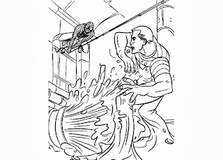 Spiderman and Sandman coloring pages | Free Coloring Pages and Coloring ...