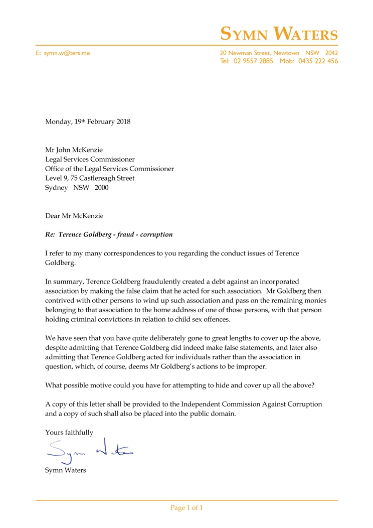 Corruption - A tale of crime, cover ups, and corruption at the OLSC