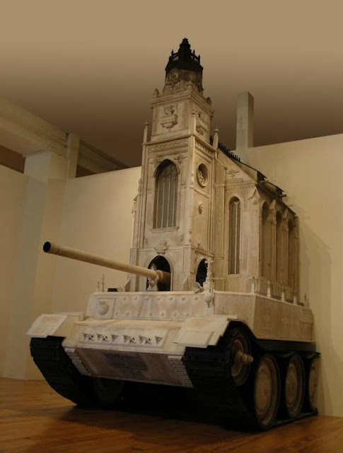 The Proletarian Art Snob: Daniel Gauss: A Church-Tank by Kris Kuksi