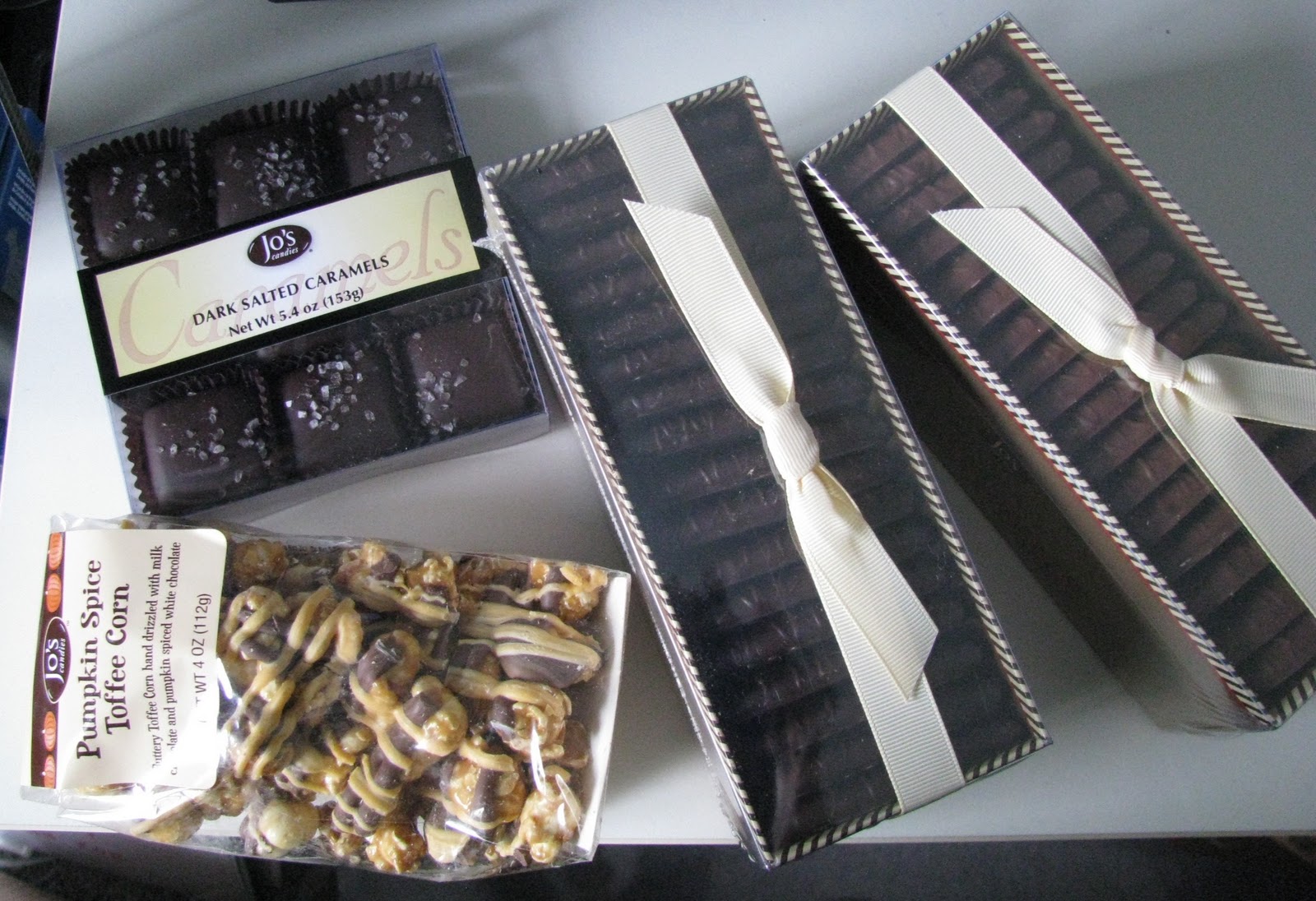 Corrie Food: Jo's Candies - Dark Salted Caramels, Pumpkin Spice Toffee ...