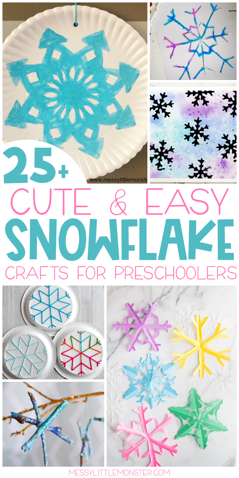 Fun & Easy Snowflake Crafts for Kids - Messy Little Monster