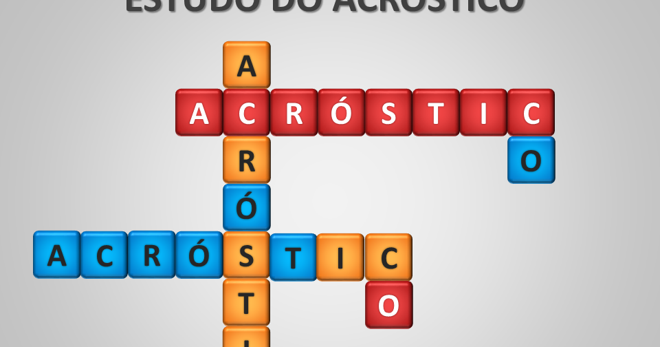 SÓ LINGUAGEM 2021: ACRÓSTICO