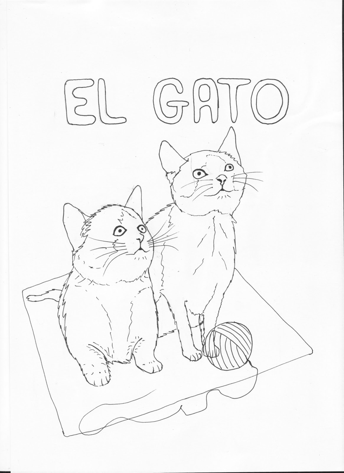 Spanish Works: Spanish Coloring Book: Los Animales