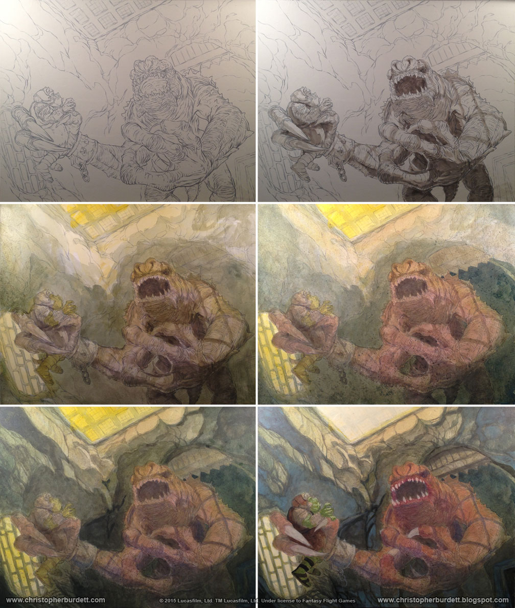 The DOODLES, DESIGNS, and aRT of CHRISTOPHER BURDETT: Jabba's Rancor ...