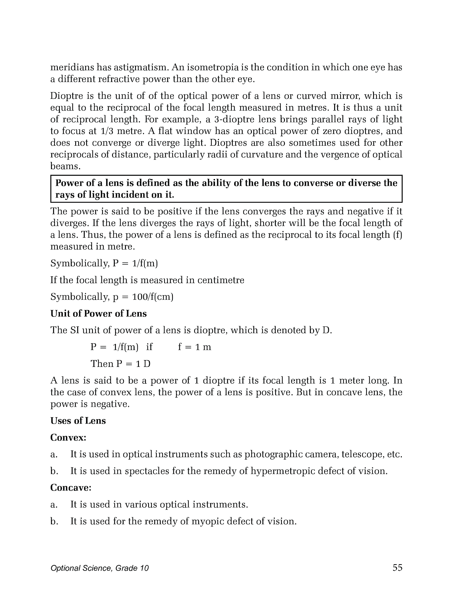 Optional-Science-Grade-10