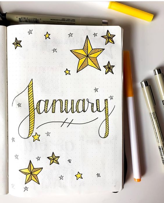 Bullet Journal: 10 ideias de Capas para Janeiro - BLOG ALINE RIBEIRO