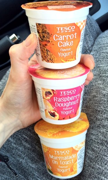 Grocery Gems: New Instore: Tesco Raspberry Doughnut Flavour Yogurt ...