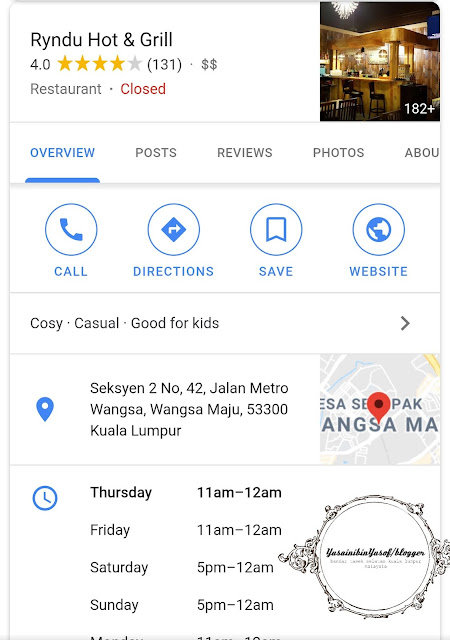 YUSAINIBINYUSOF: RYNDU HOT & GRILL