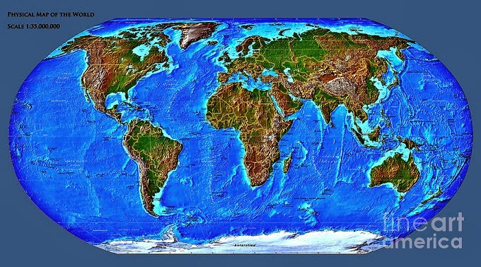 Mapa Físico del Mundo