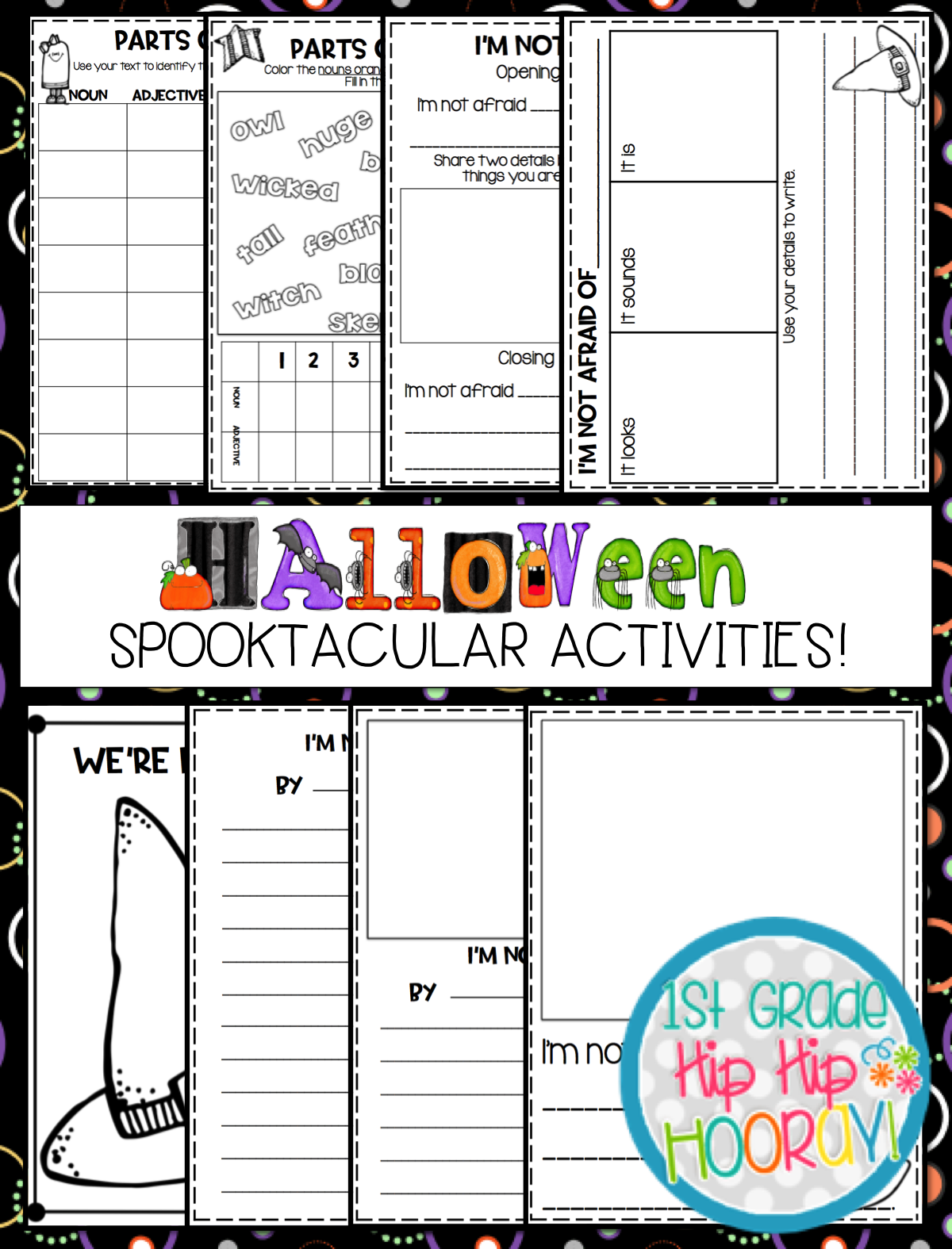 1st Grade Hip Hip Hooray!: Halloween...SPOOKTACULAR Activities!