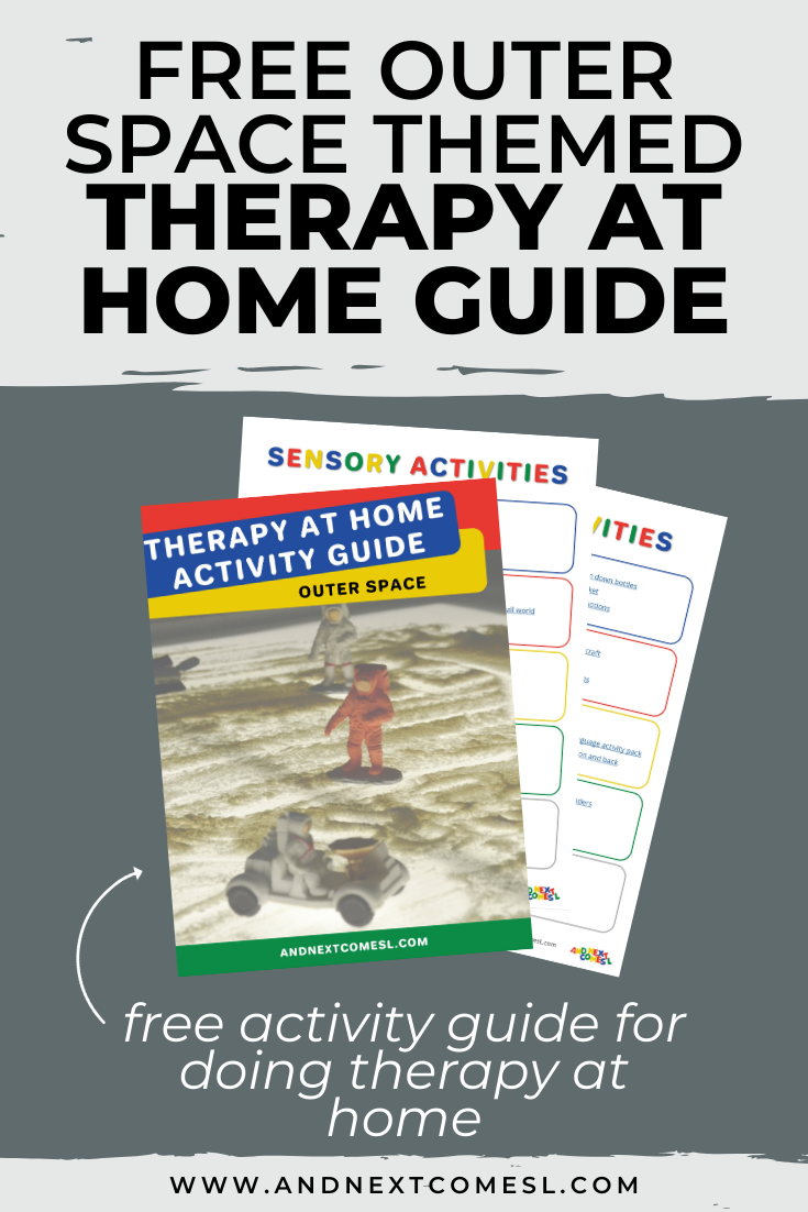Free Outer Space Themed Therapy at Home Activity Guide | And Next Comes ...