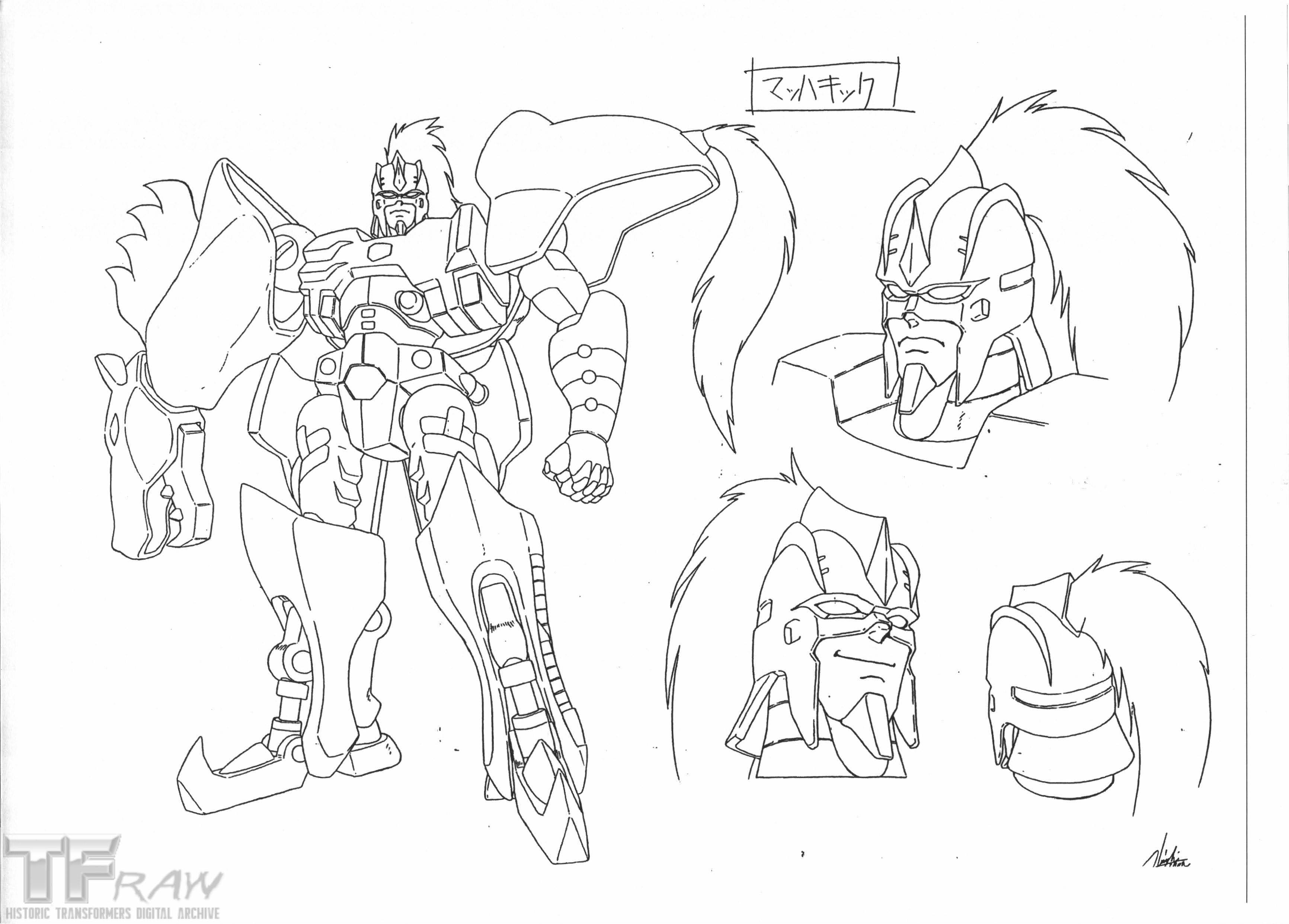 Beast Wars Neo Model Sheets