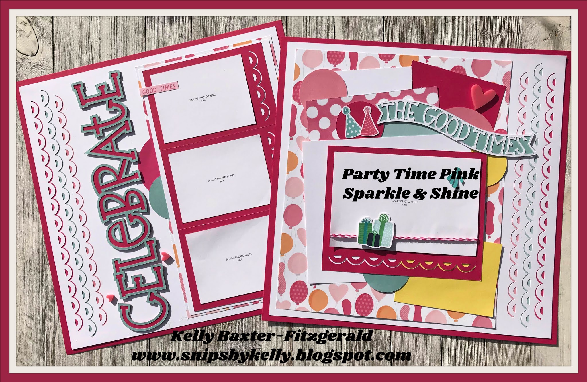 SNIPS BY KELLY: PARTY TIME PINK 12 Page Workshop