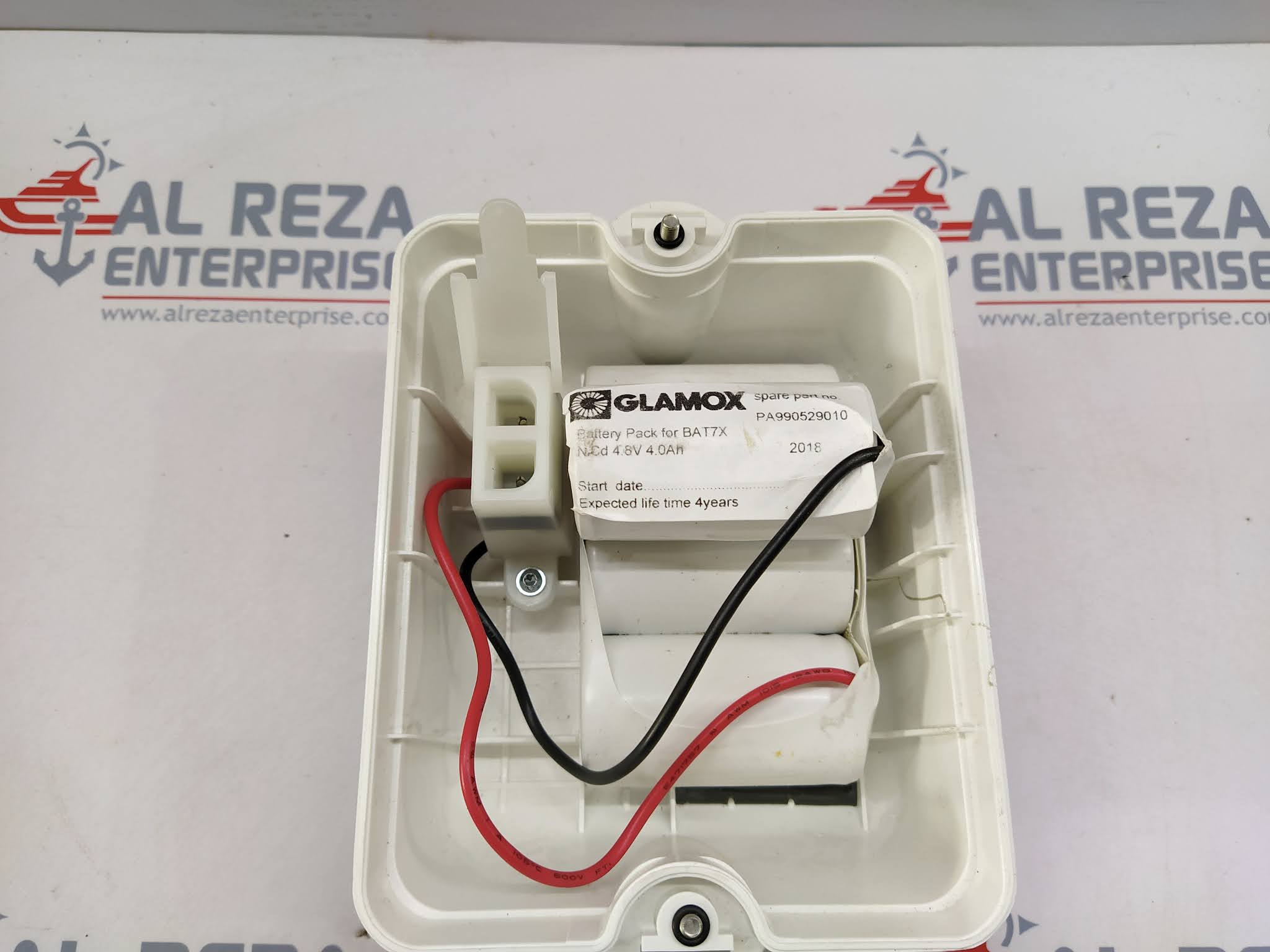 GLAMOX PA990529010 BATTERY PACK FOR BAT 7 NICD 4.8V 4.0 AH