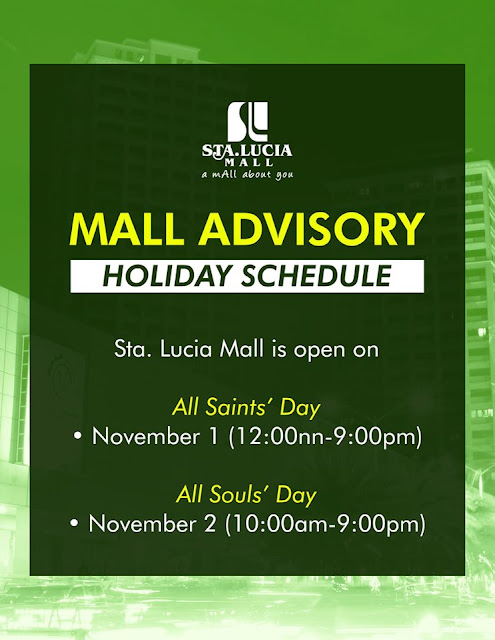 Manila Shopper: Undas 2019 Mall & Theme Parks Schedule