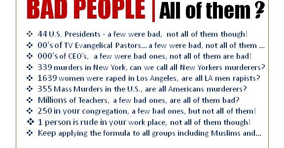 Interfaith Speaker Mike Ghouse: Bad People are bad people, common sense ...