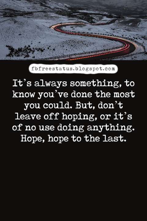 Inspiring Hope Quotes And Sayings With Images Pictures