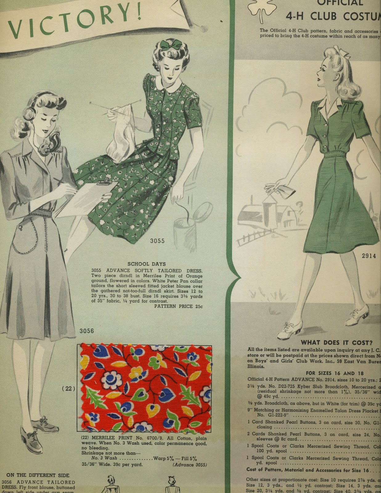 Dividing Vintage Moments : My Plan of Action -Sew For Victory A Peak ...