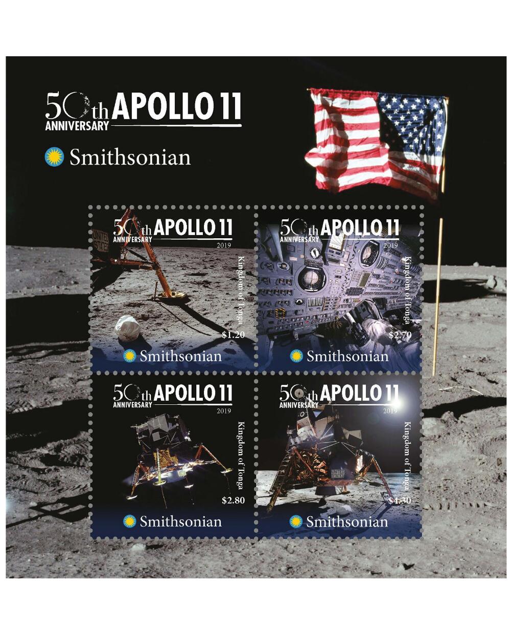 Astro space Stamp Society: 50th Anniversary Apollo 11 Stamp Collection