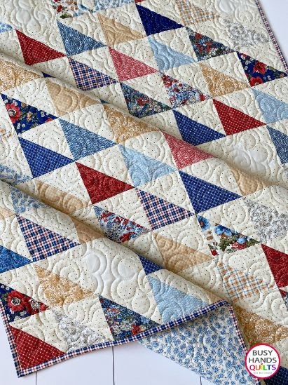 Busy Hands Quilts: Simplicity Quilt Pattern - a Throw in Wild Crimson!