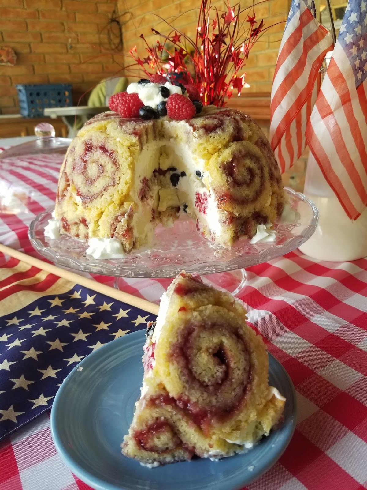 American Raspberry Princess Torte #CakeSliceBakers