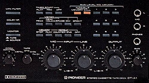 PIONEER CT-A1 (1979) - Spectacular Big Black Recorder | 1001 Hi-Fi Info