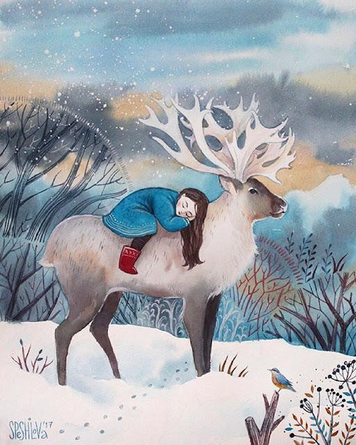 Angeles y Rosas: Serie Invernal: Anna Speshilova, el Ciervo, el Oso y ...