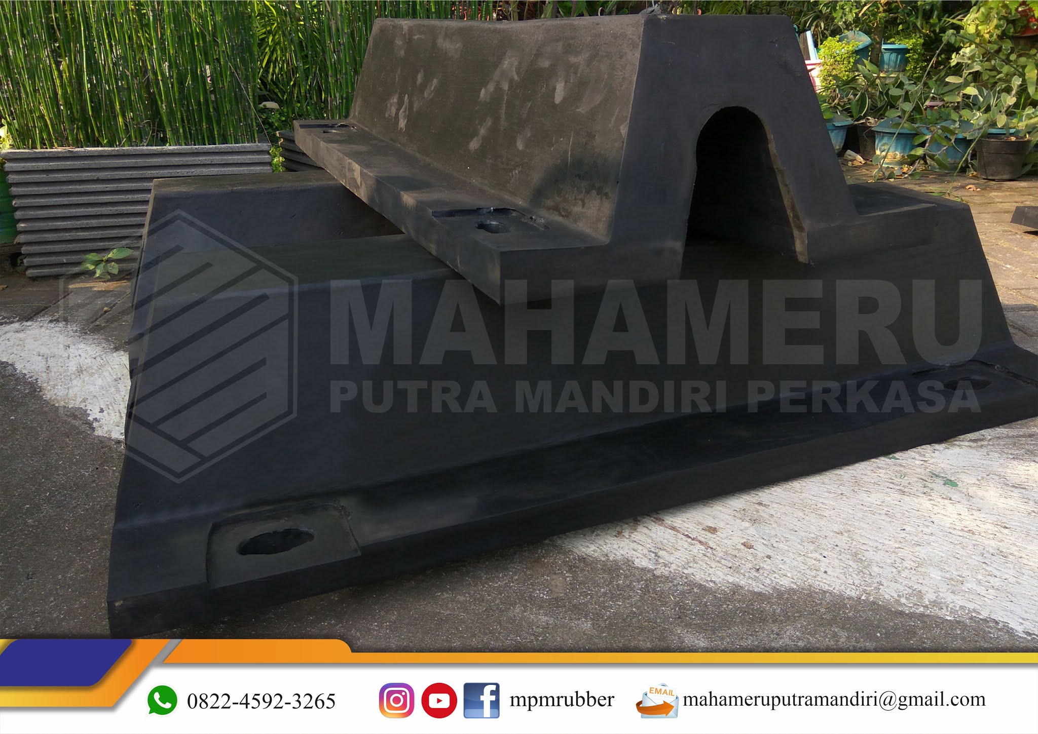 Rubber fender - karet fender dermaga - marine rubber fender Cilegon ...