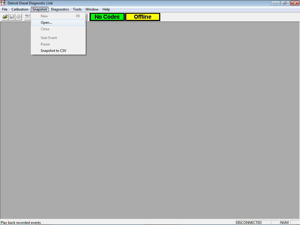 Snapshot Menu on Detroit Diesel Diagnostic Link (DDDL) Software - Blog ...