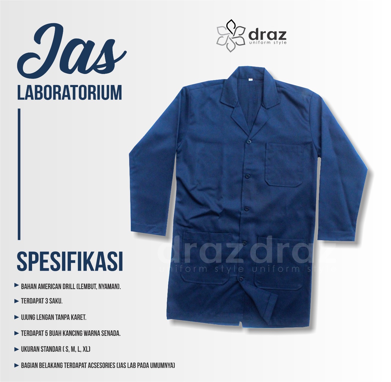 0812 1350 5729 JUAL JAS LABORATORIUM LENGAN PANJANG TERDEKAT DI KOTA ...