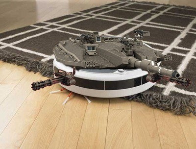 awesome pictures: Weaponized Roombas AKA The Doomba