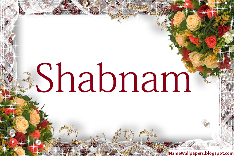 Shabnam Name Wallpapers Shabnam ~ Name Wallpaper Urdu Name Meaning Name ...