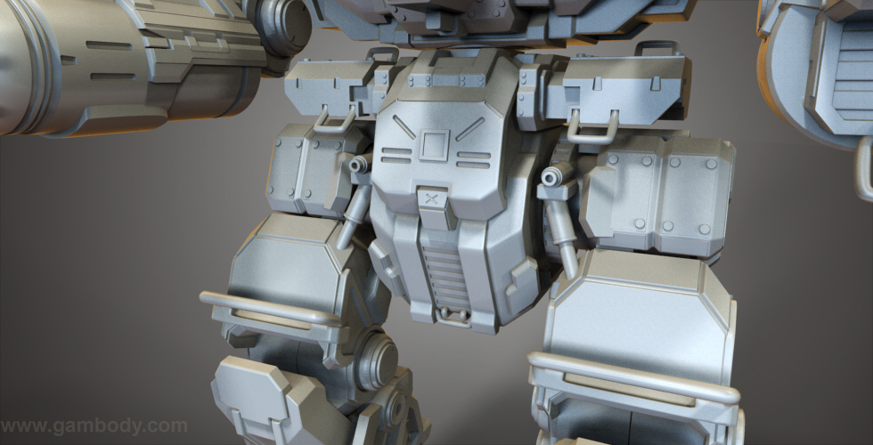 MWO Zeus Mech 3D Model | Assembly | Nixon's 3D Models