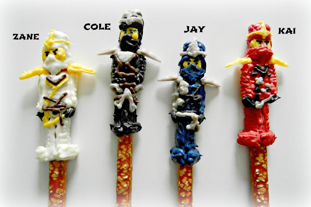 Sugar Swings! Serve Some: lego ninjago pretzel sticks