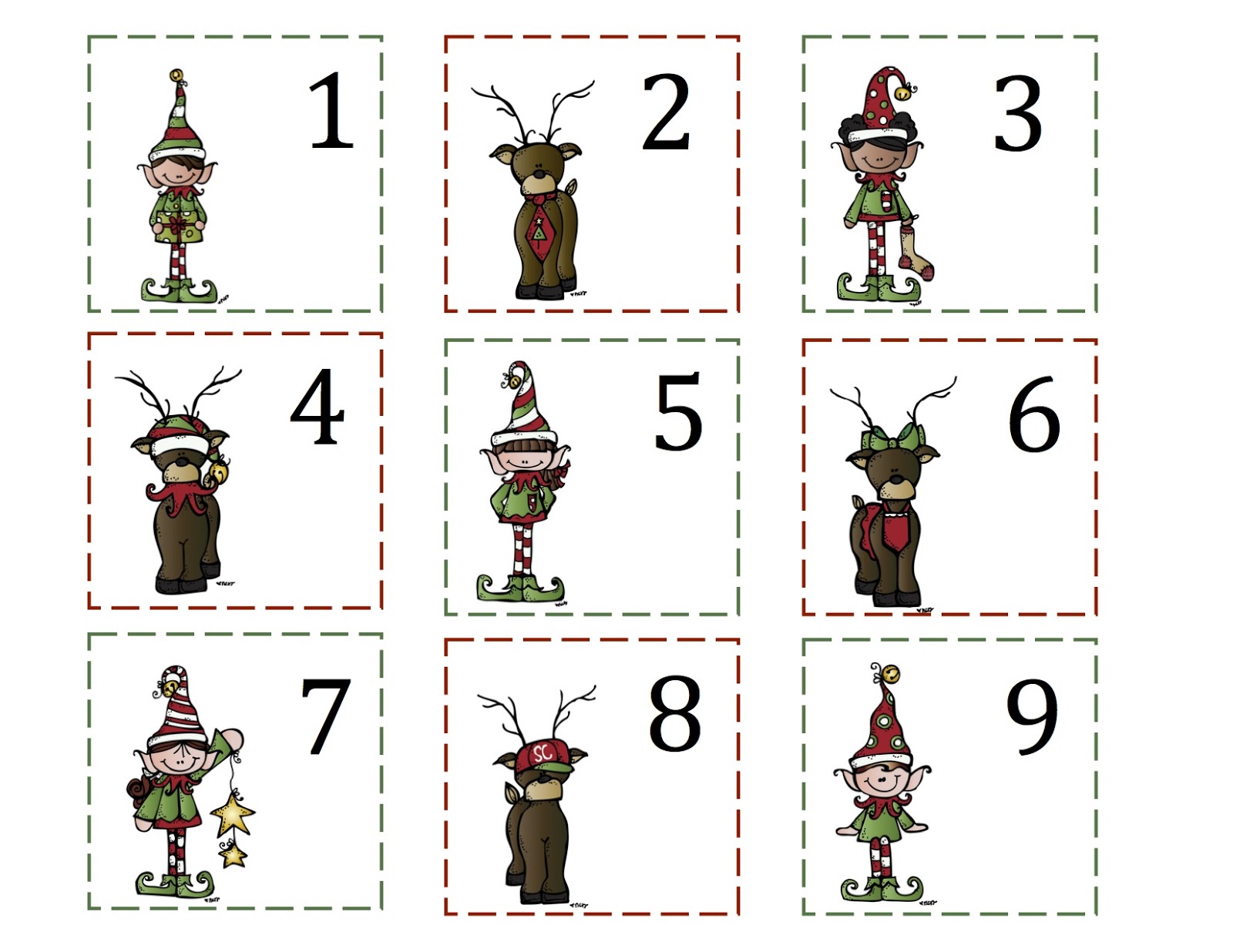 RECURSOS y ACTIVIDADES para Educación Infantil: Los números en NAVIDAD