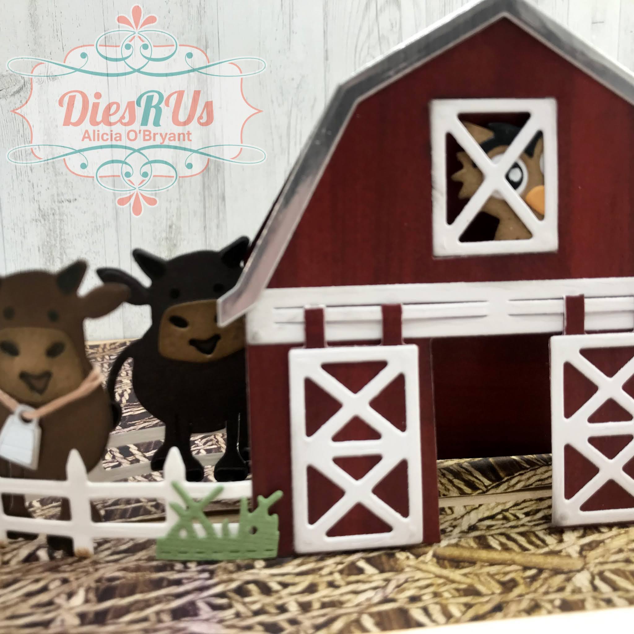 Golden Goddess Designs: Hey Y'all~Karen Burniston Barn Pop Up card