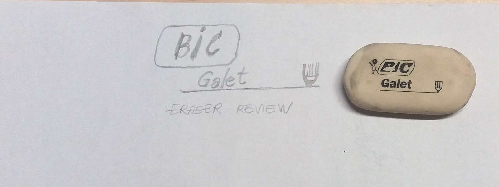 Bic Galet eraser test | Paper and Digital