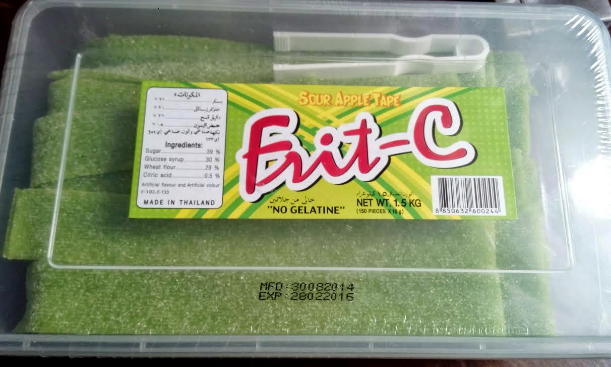 DC Sweet & Sour Candy Store: Thailand Frit-C Sour Tapes
