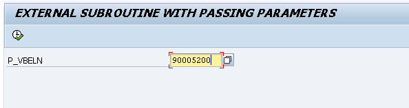Sap Tech External Subroutine With Passing Parameters